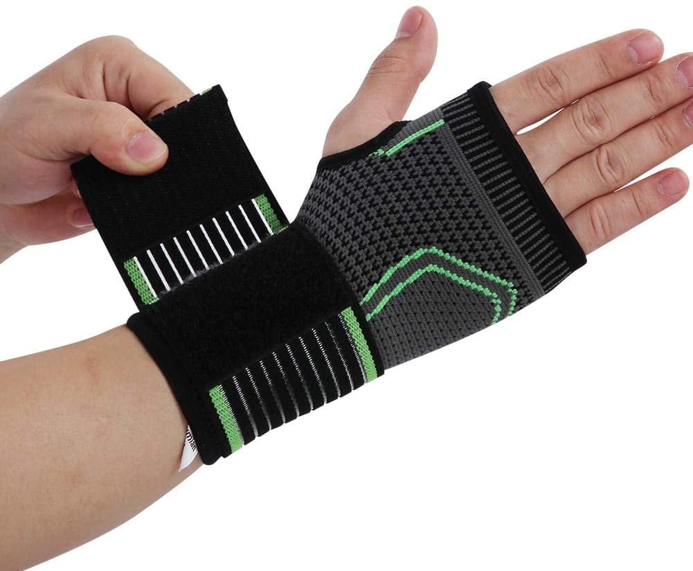 Compression Wrist Brace with Pressure Belt Sport Protection Wristband ...