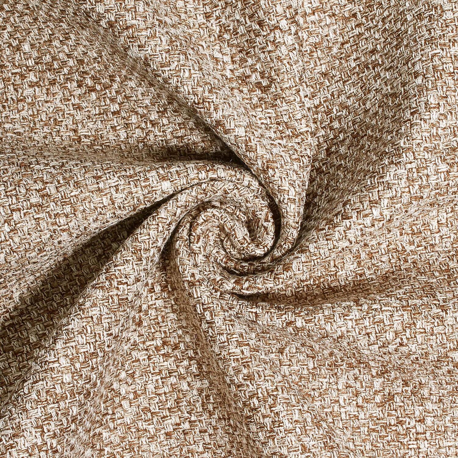 Upholstery Tweed w/ Felt Backing - Camel 56/57" Polyester Fabric By The ...