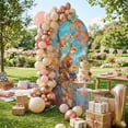 Fall Maple Arch Backdrop Cover 4 FT, Leaf Animal Fox Watercolor Oil ...