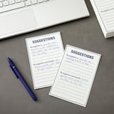 100 Sheet Suggestion Cards - Blank Feedback, Comment Cards for Office ...