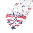 Beforeyayn Independence Day Table Runner, Embroidered lace runner for ...