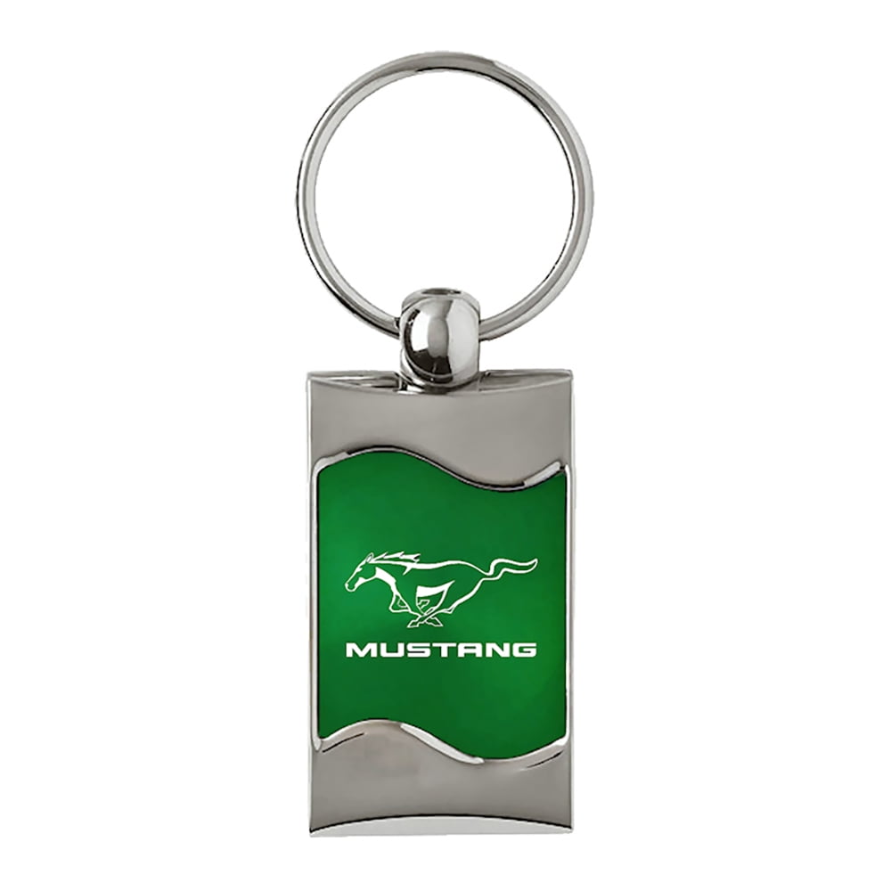 Ford Mustang Keychain & Keyring - Green Wave - Walmart.com