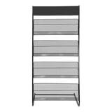Modern Black 4 Tiers Magazine Rack Magazine Display Stand, 4-tier ...