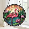 Exotic Bird Inspired Stained Glass Style Suncatcher - Walmart.com