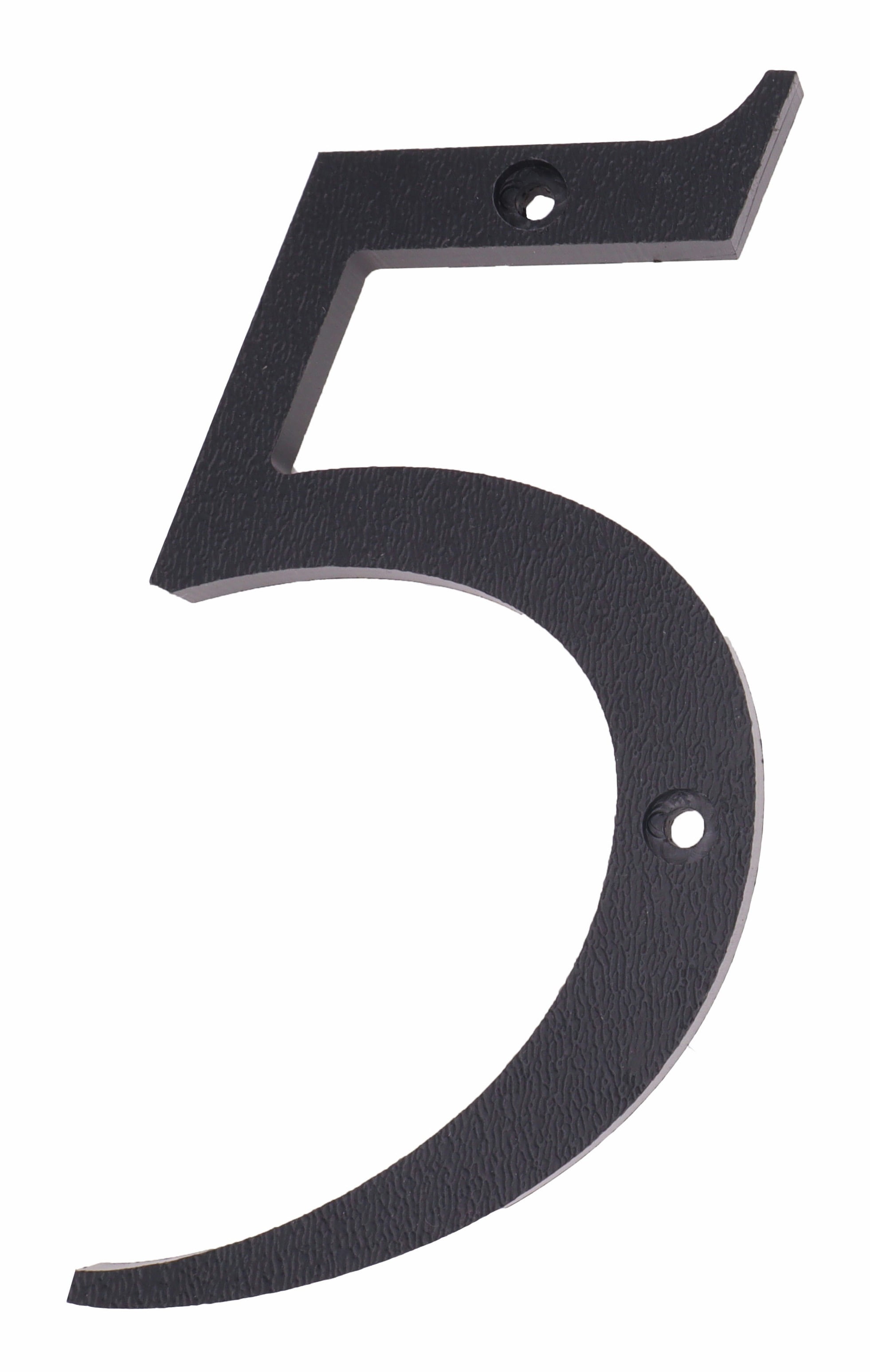 Pearl Sign Co. Black 8" Floating House Number 5, Roman Style - Walmart.com