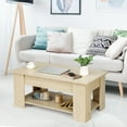 Costway Lift Top Coffee Table: Modern RAISE OPEN FURNITURE w/Hidden ...