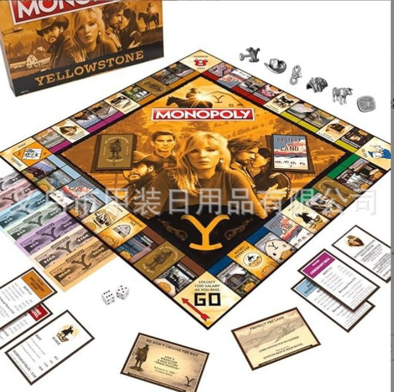 Monopoly Yellowstone Edition Board Game | Based on the Hit TV Series ...