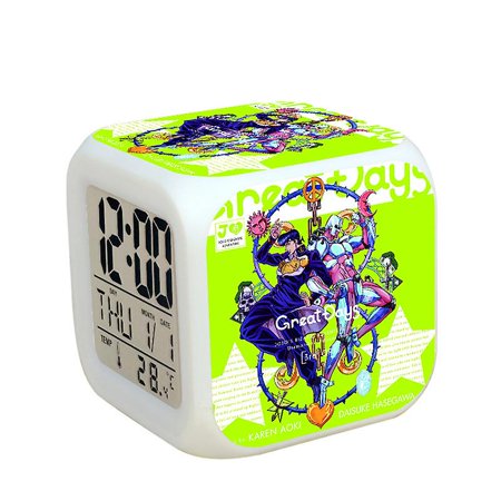 Jojo's Bizarre Adventure Alarm Clock Color Changing Colorful Alarm ...