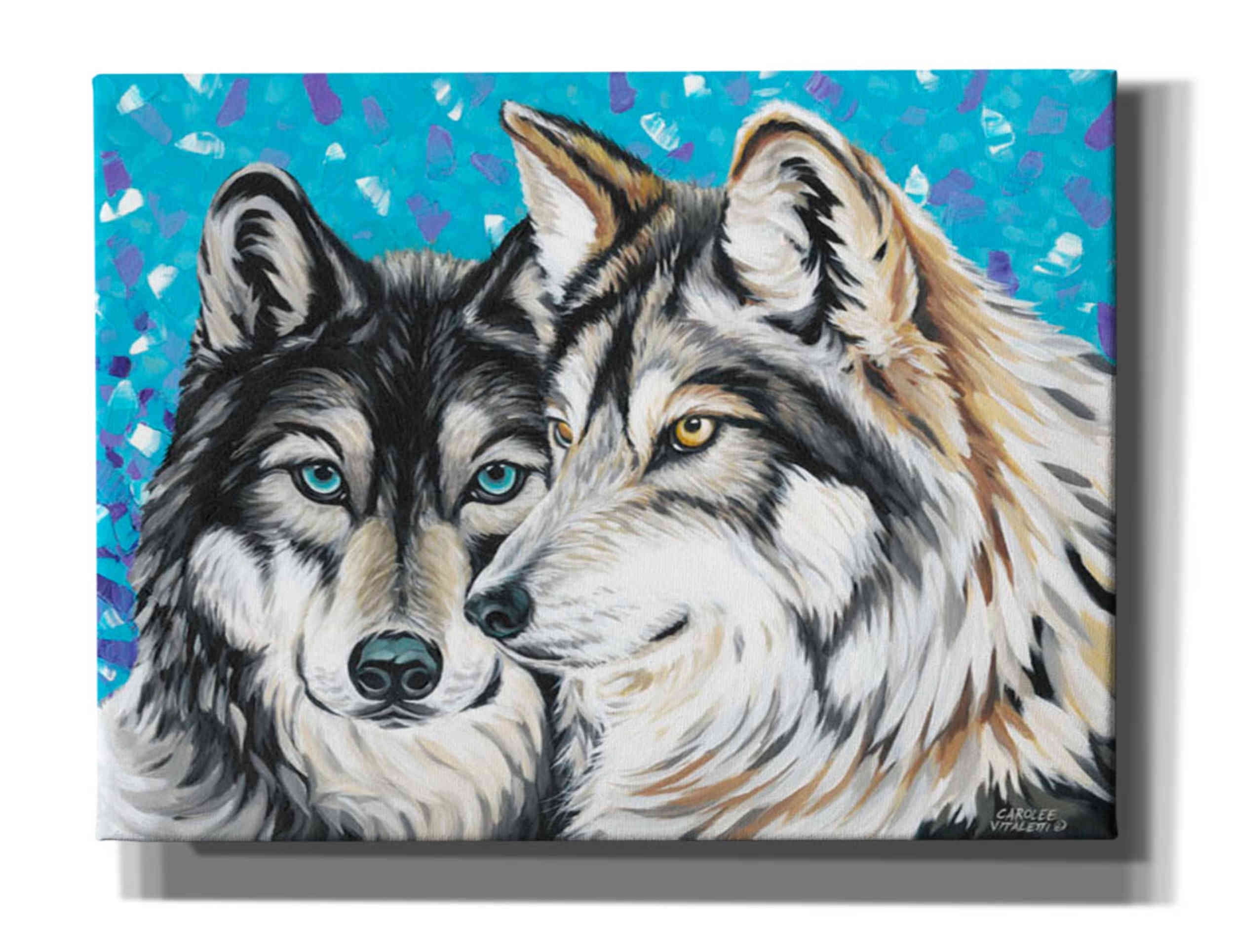 Epic Graffiti 'Grey Wolf I' by Carolee Vitaletti Canvas Wall Art, 30 ...