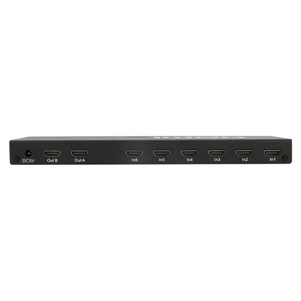 Video Switcher Splitter, High Definition Signals 6X2 Matrix For Home ...