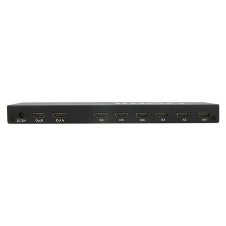Video Switcher Splitter, High Definition Signals 6X2 Matrix For Home ...