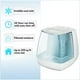 Equate 1.1 Gallon 250 Sq ft Invisible Cool Mist Humidifier, White ...