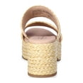 No Boundaries Women's Raffia Double Band Platform Sandals - Walmart.com