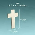 25-Pack Unfinished Wooden Cross Cutouts for DIY Crafts, Sunday School ...