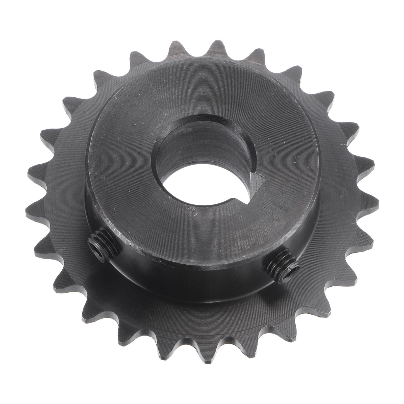 Uxcell 25 Teeth Sprocket 1/4" Pitch, 14mm Bore Carbon Steel, Keyway ...