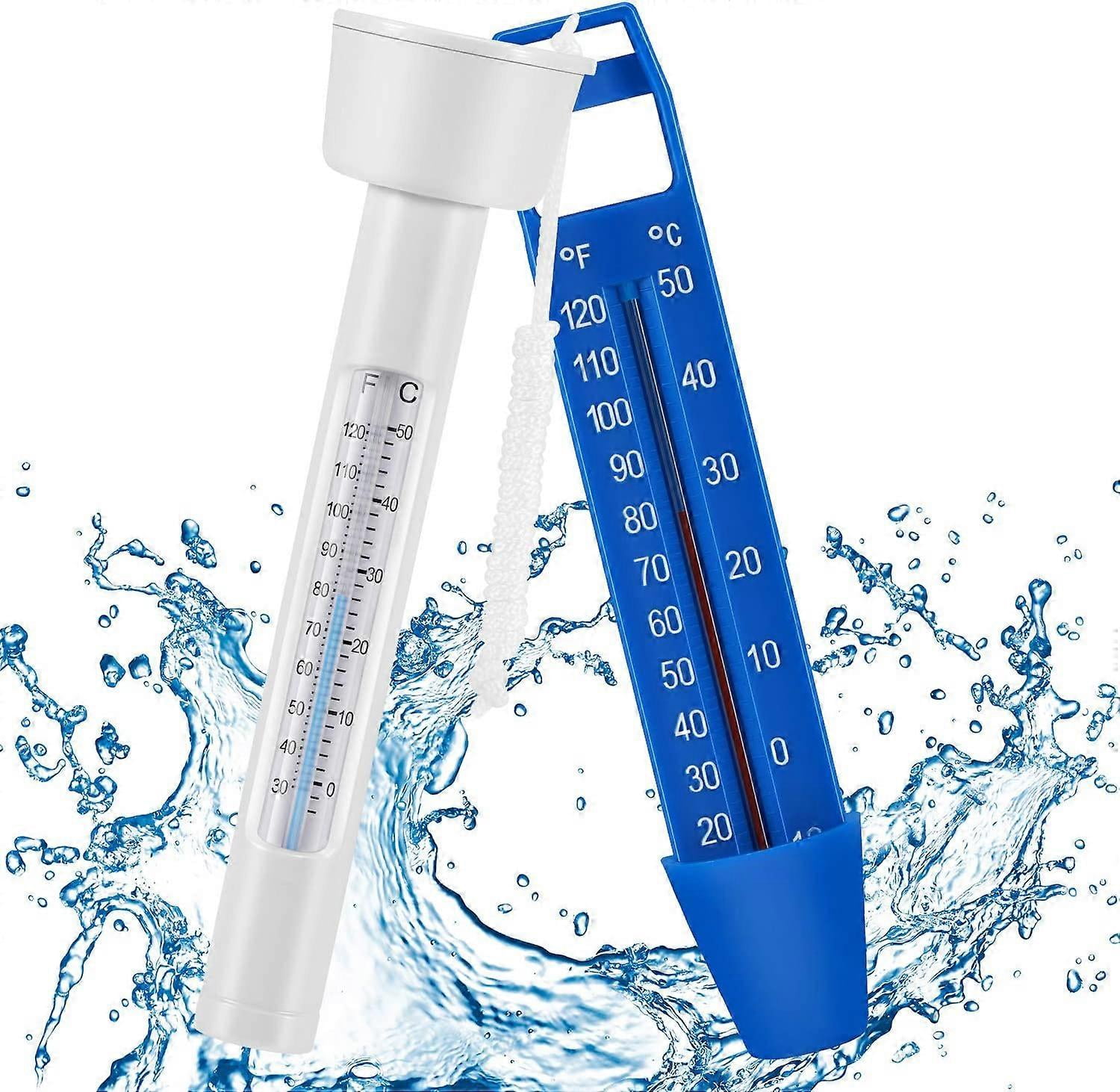 Pool Thermometer, with Rope, Shock Resistant for All Swimming Pools ...