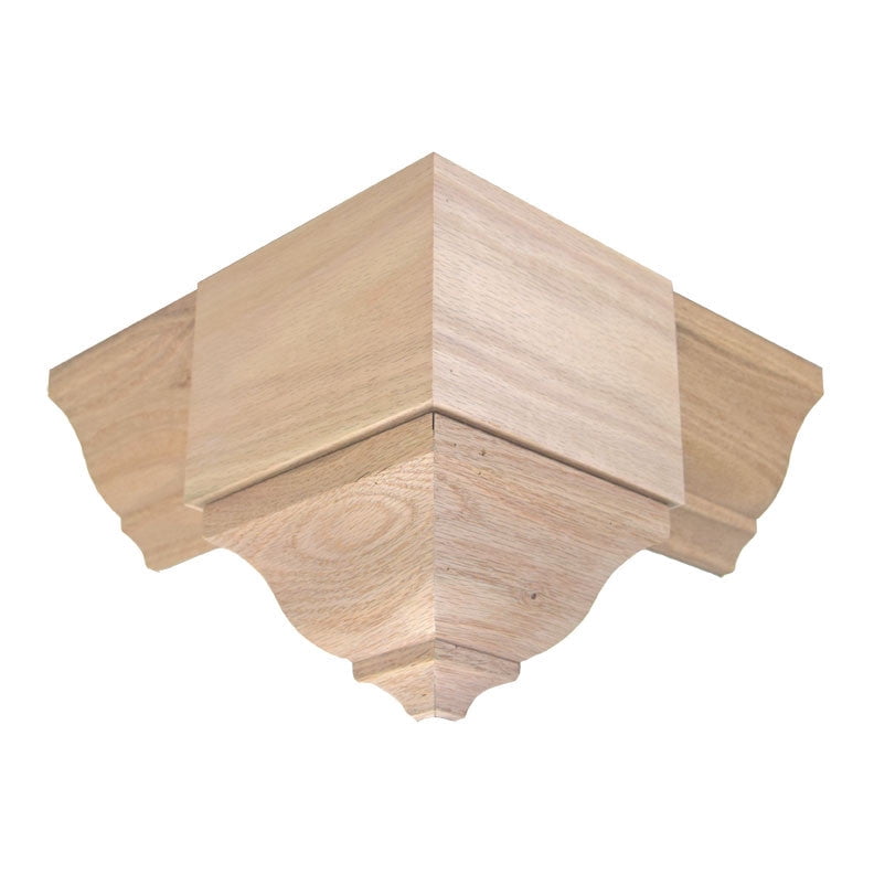 Hardwood Crown Molding Outside Corner Block EWCR83, Red Oak - Walmart.com