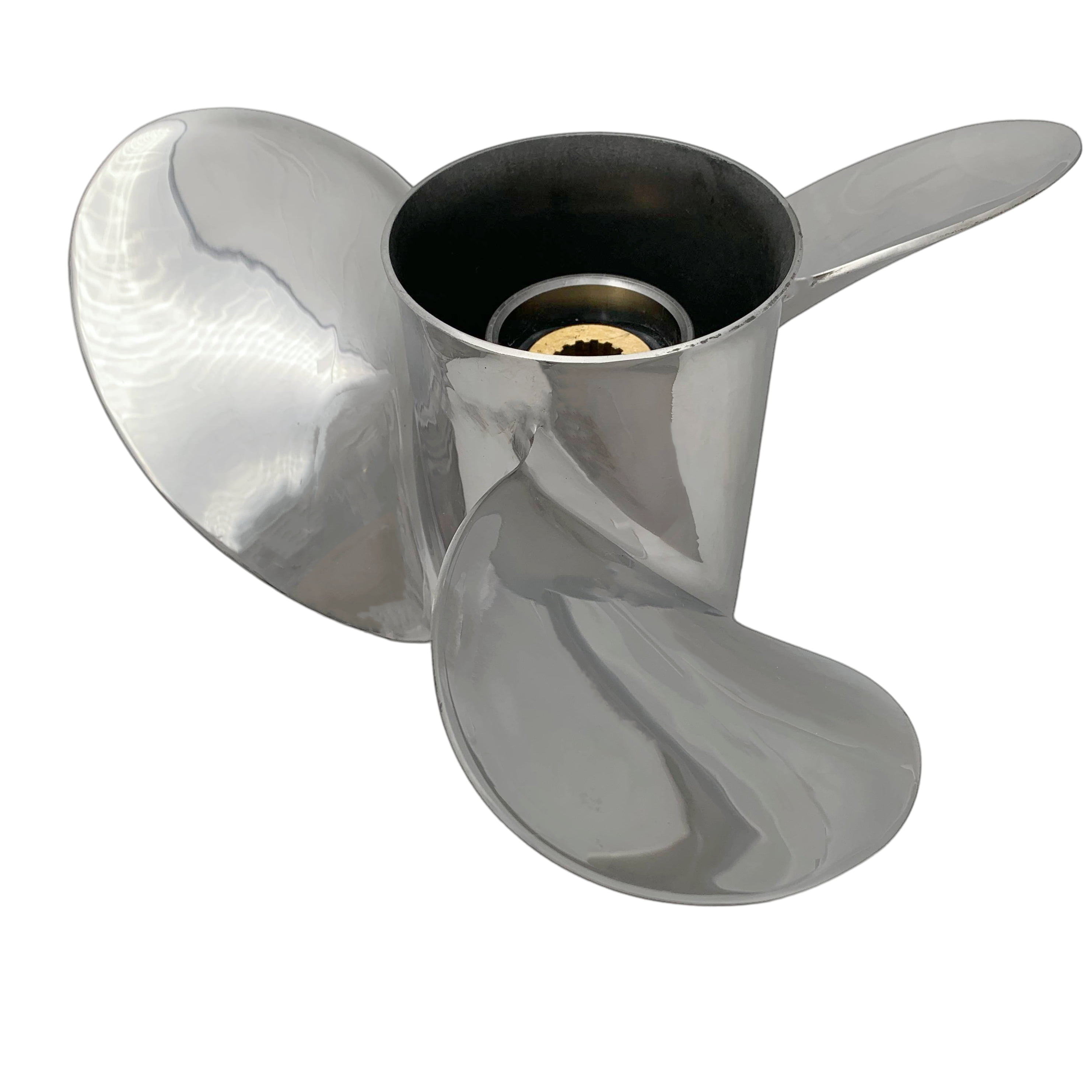 Propeller 13 3/4x17 for YAMAHA Outboard 3 Blades Stainless Steel Prop ...