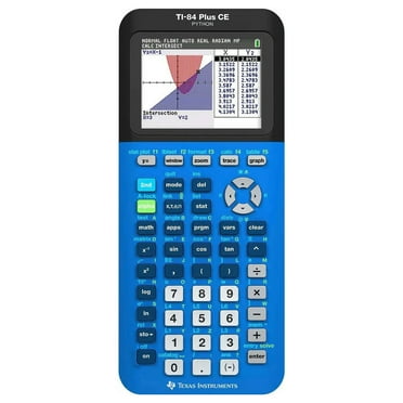 TI-84 Plus CE High-Resolution Full-Color Backlit Display Graphing ...