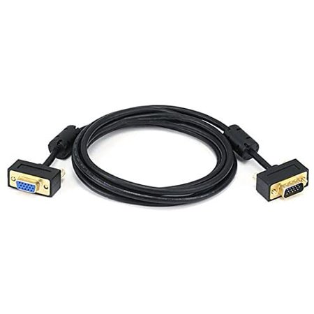 Monoprice 6ft Ultra Slim SVGA Super VGA 30/32AWG M/F Monitor Cable w ...