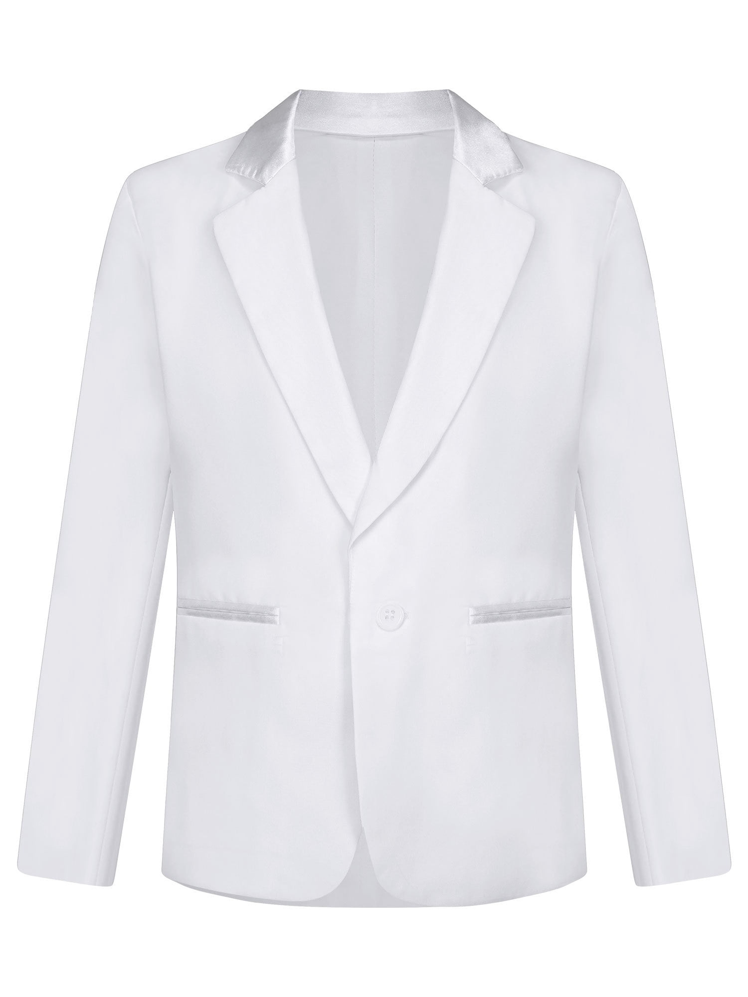 IEFIEL Kids Teen Boys Blazer Suit Jacket Lapel Single Button Formal ...