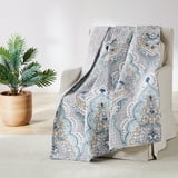 Levtex Home - Olyria Coral - Throw - Damask Medallion - Grey, Taupe ...
