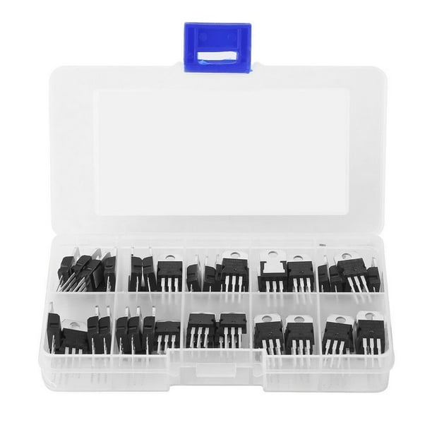 relayinert 50 Pieces/Set 10 Values Transistor Replacement Circuit ...