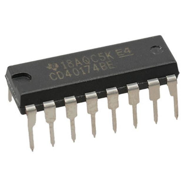 CD40174BE CD40174 CMOS Hex D-Type Flip-Flop Breadboard-Friendly IC DIP ...