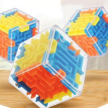 Six-sided Maze Transparent Cube Maze Educational Toys Portable Cubes ...