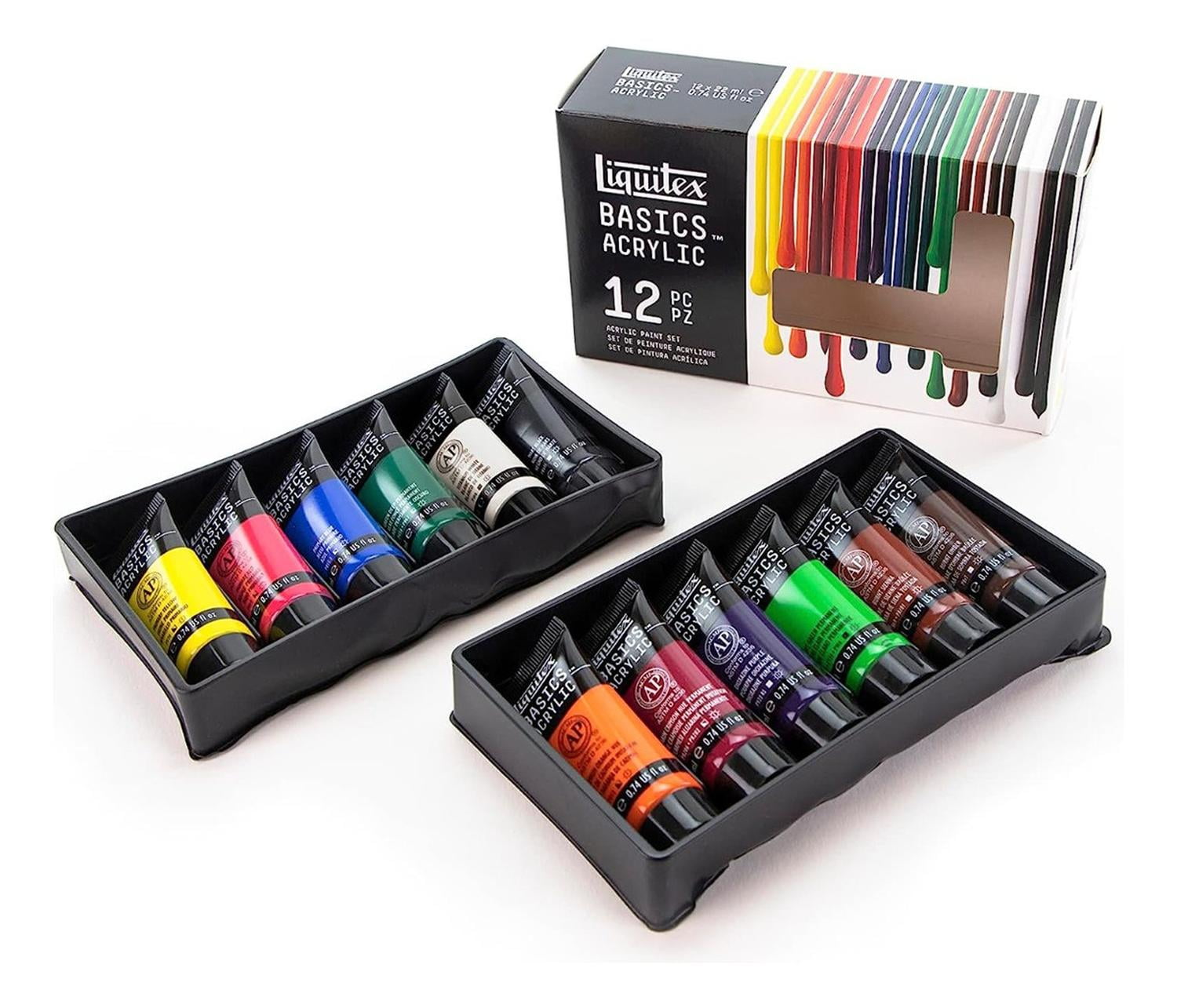 Pintura Acrílica 12 Colores Basicos 22Ml Liquitex azul SIN TAMAÑO ...