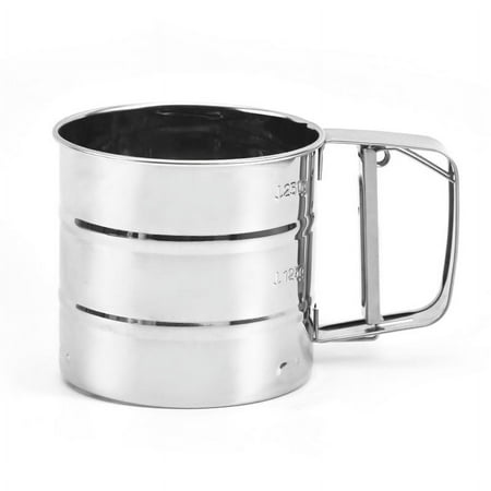 SHAR 250g flour sifter, stainless steel hand sifter, flour and icing ...