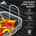 Homi Styes Grill Baskets for Outdoor Grill – 15 x 11-inch Vegetable ...