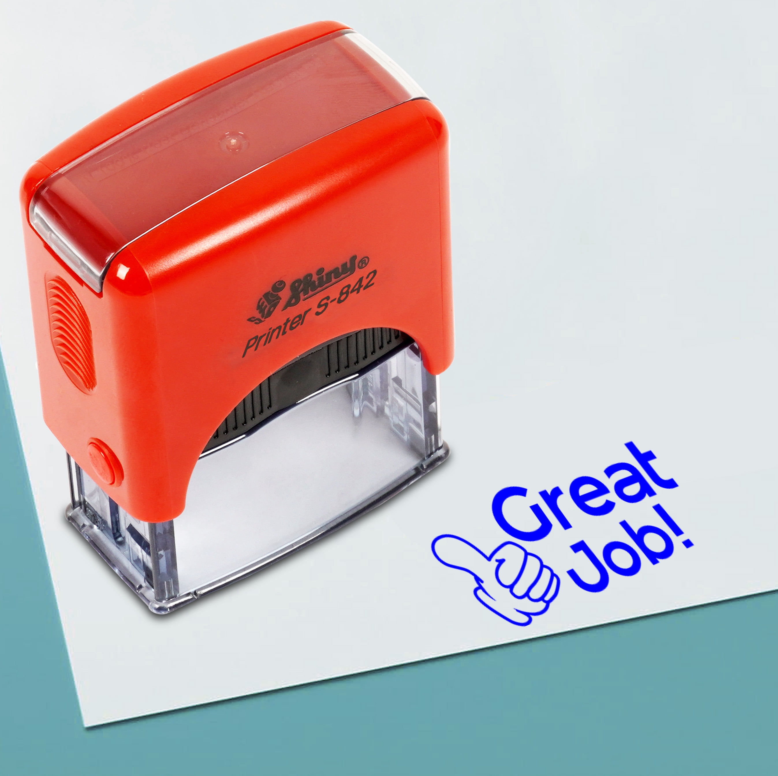 Printtoo Great Job! Self Inking Rubber Stamp Pre,Inked Office Stamp ...