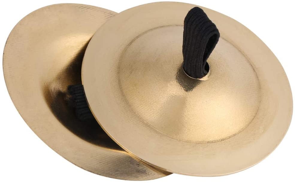 1Pair Finger Cymbals, Music Instrument Rhythm Maker Belly Dance Finger ...
