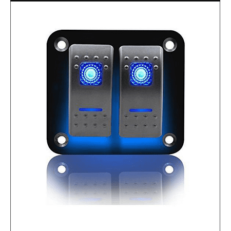 Rocker Switch Panel 2 Gang Rocker Switch 2 Gang Rocker Switch Panel LED ...