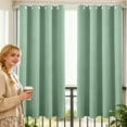 Solid Curtain, Dark Green Solid Color, 1 Piece Fabric Curtain, Light ...