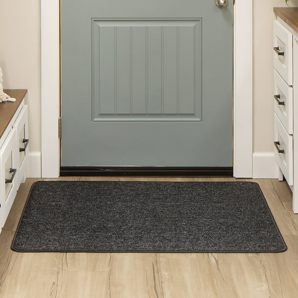 Mainstays Titan Solid Indoor Accent Rug, Grey, 30x46 - Walmart.com ...