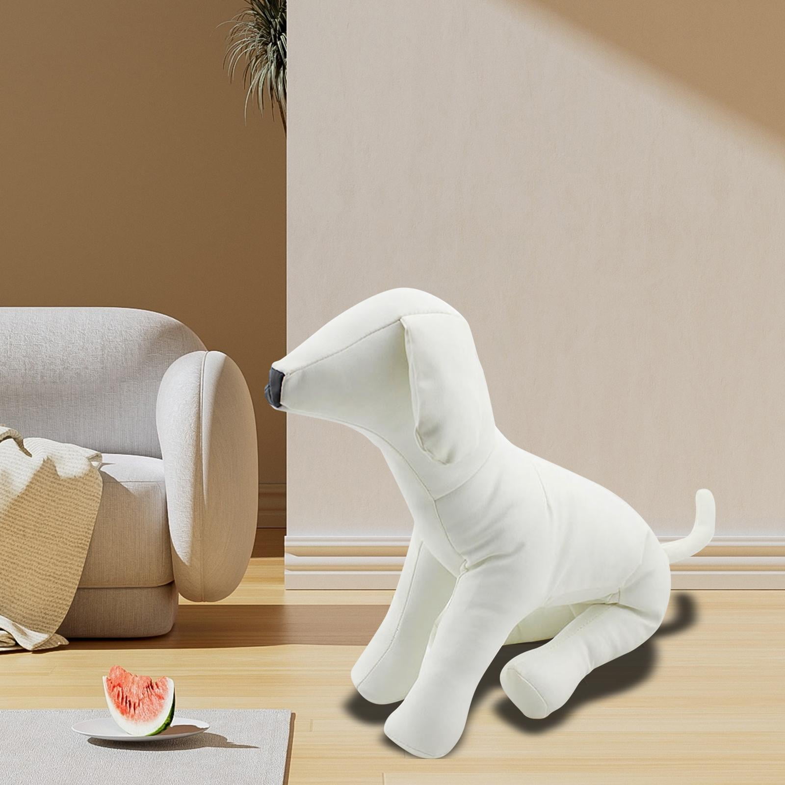 Dog Mannequin PU Leather for Clothes Soft Pet Display Mannequin L Size ...