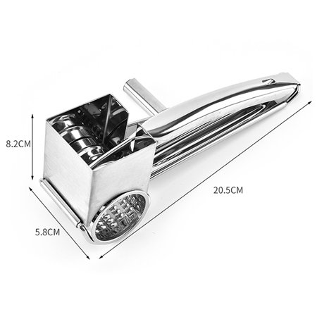 (10 holes) stainless steel cheese planer hand rotary cheese grater ...