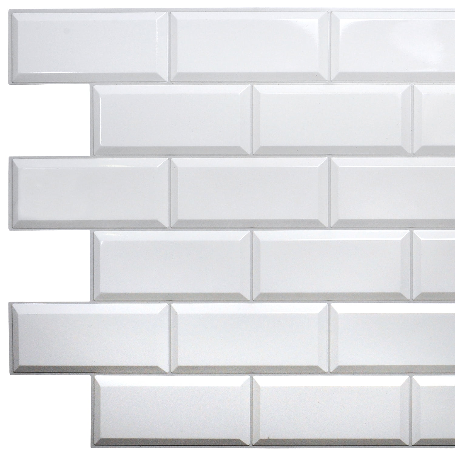 Click here for Dundee Decos Pearl White Faux Tile Pvc 3d Wall Pan... prices