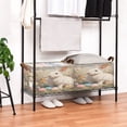 1PCS Fabric Storage Baskets with Iron Frame Foldable Storage Bins with ...