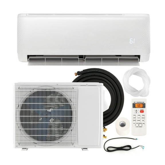 Mitsubishi 30,000 Btu 19 Seer 4-Zone Ductless Mini Split Heat Pump ...
