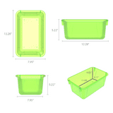 Storex Plastic Cubby Bin, Craft and Supply Storage for Kids, Candy ...