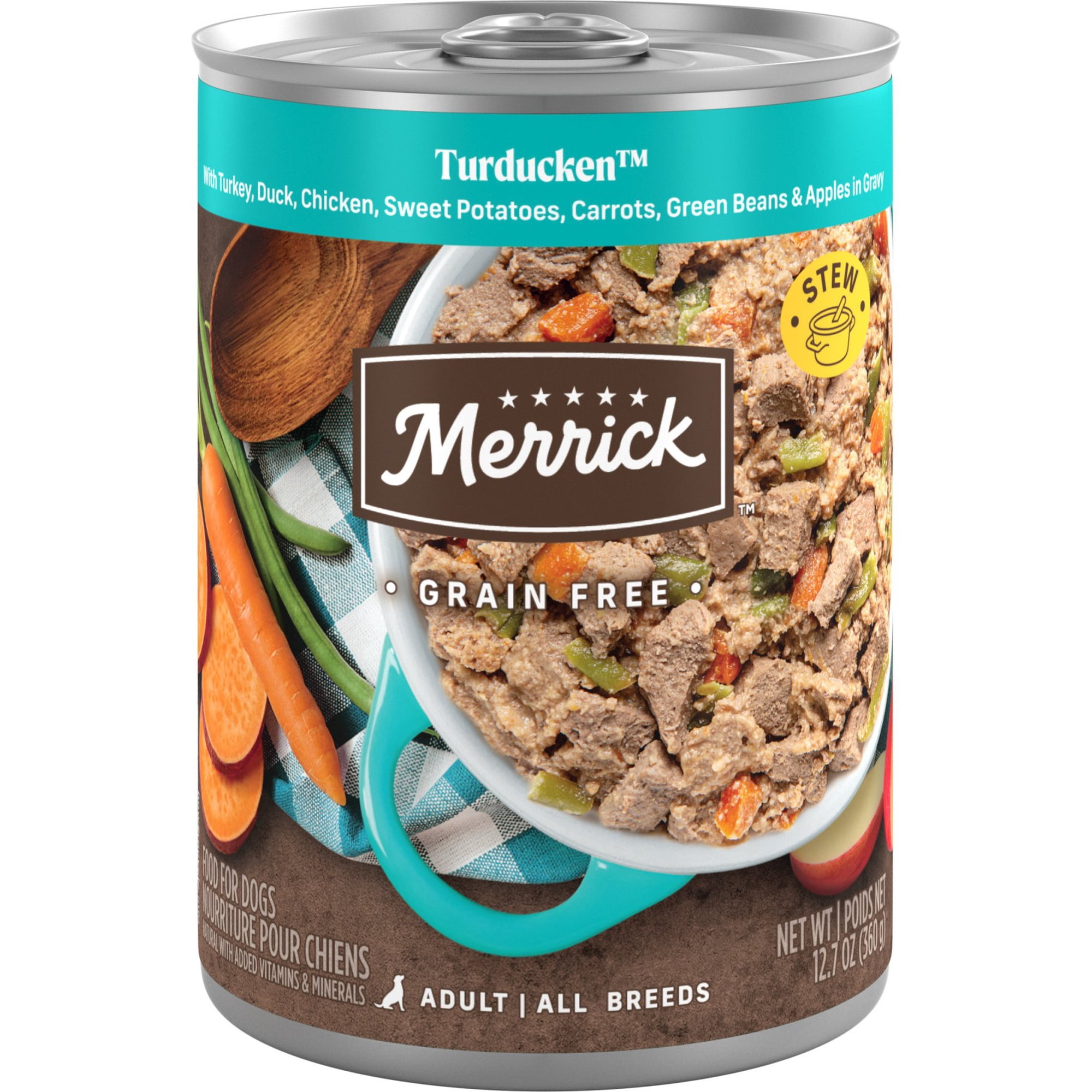 Click here for Merrick Grain-Free Wet Dog Food Turducken  360-G C... prices