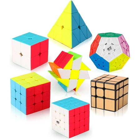 AIMTYD Speed Cube Set, Speed Cube Bundle of 2x2 3x3 4x4 Megaminx ...