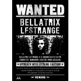 Harry Potter Men's Graphic Tee, Bellatrix Wanted Poster, Hogwarts Adult ...