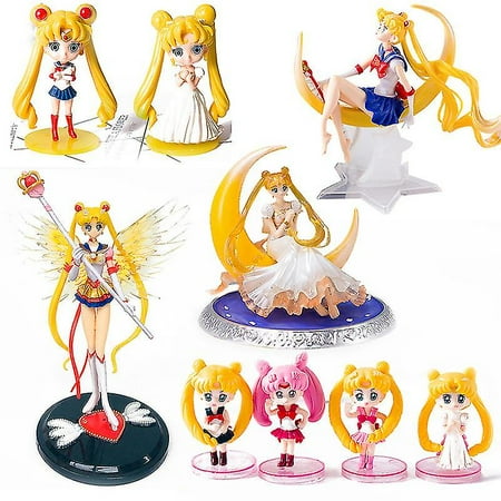 Anime Tsukino Usagi Action Figure Sailor Girl Cartoon Kawaii Manga ...