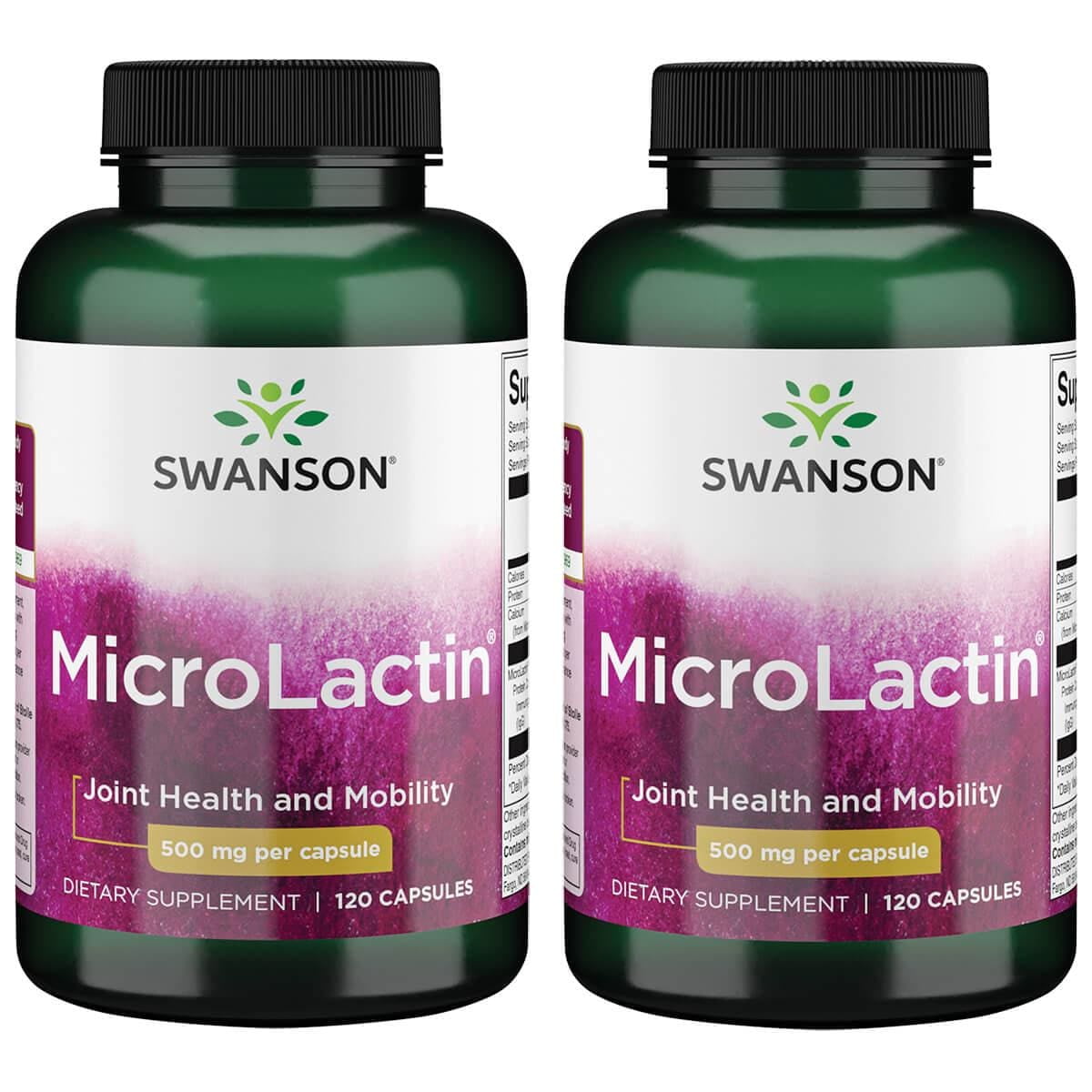 Swanson Microlactin 500 mg 120 Caps 2 Pack - Walmart.com