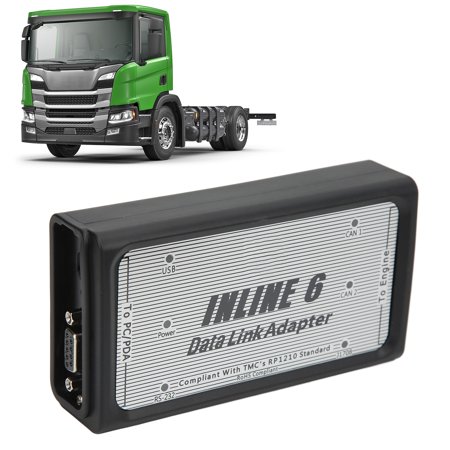 For INLINE 6 Data Link Adapter Kit Heavy Duty Diagnostic OBD2 Scanner ...