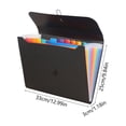 Accordion File Organizer, Expanding File Folder with Snap Closure ...